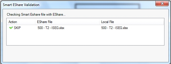 Open From EShare Server | Process Runner Excel Add-in