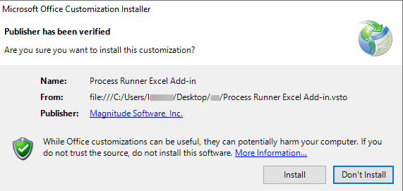 Install Process Runner Excel Add-in Customization Using AutoFix Utility | Process Runner Excel ...