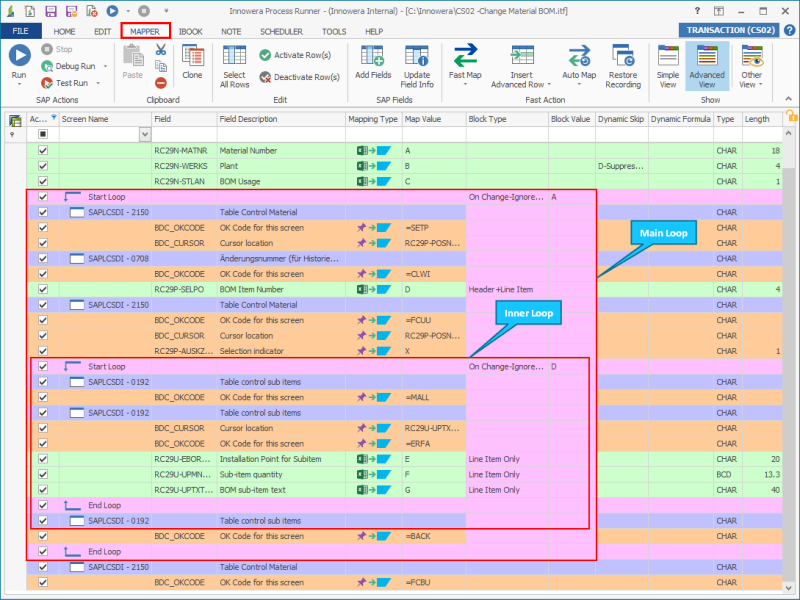 Types of Loops in Transaction | Process Runner
