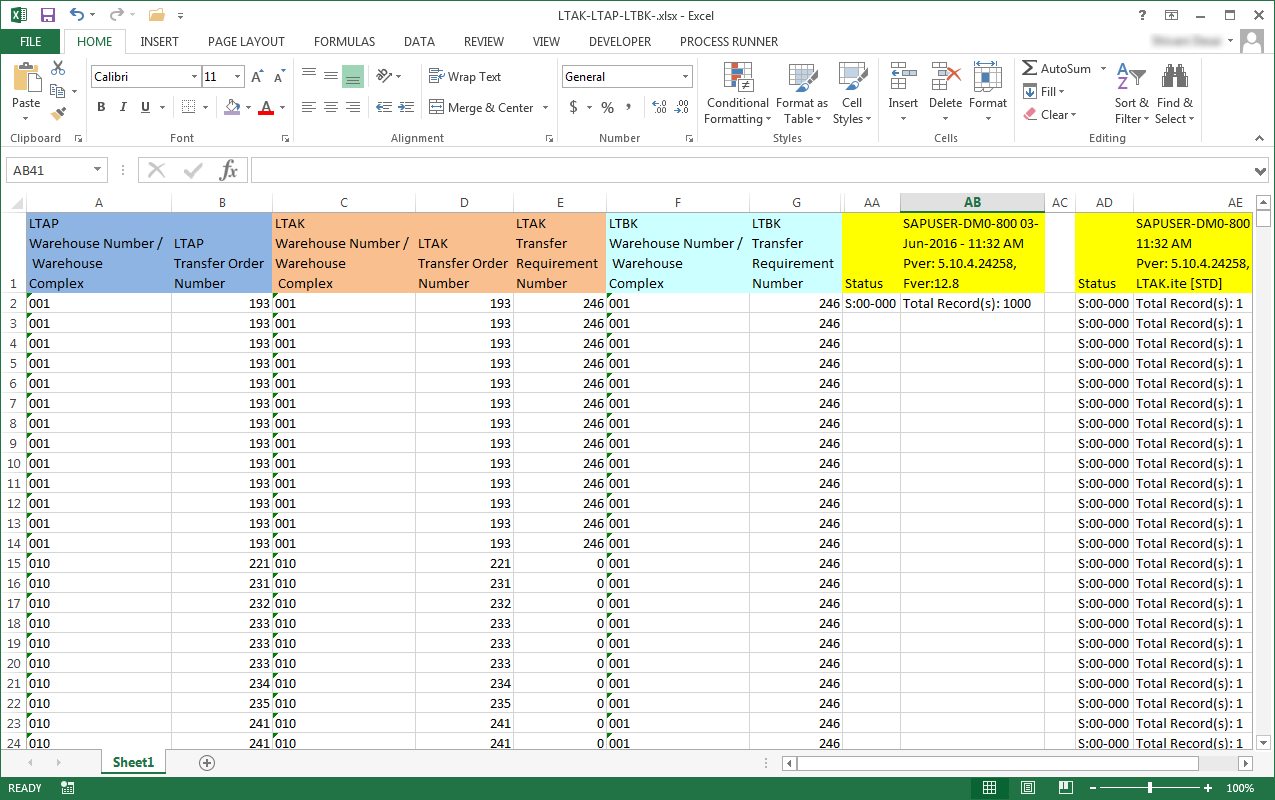 Extract Data From Three Sap Tables Using Dynamic Table Join Feature Process Runner 