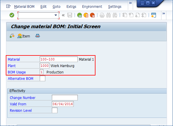 CS02 - Record BOM Item Changes | Process Runner