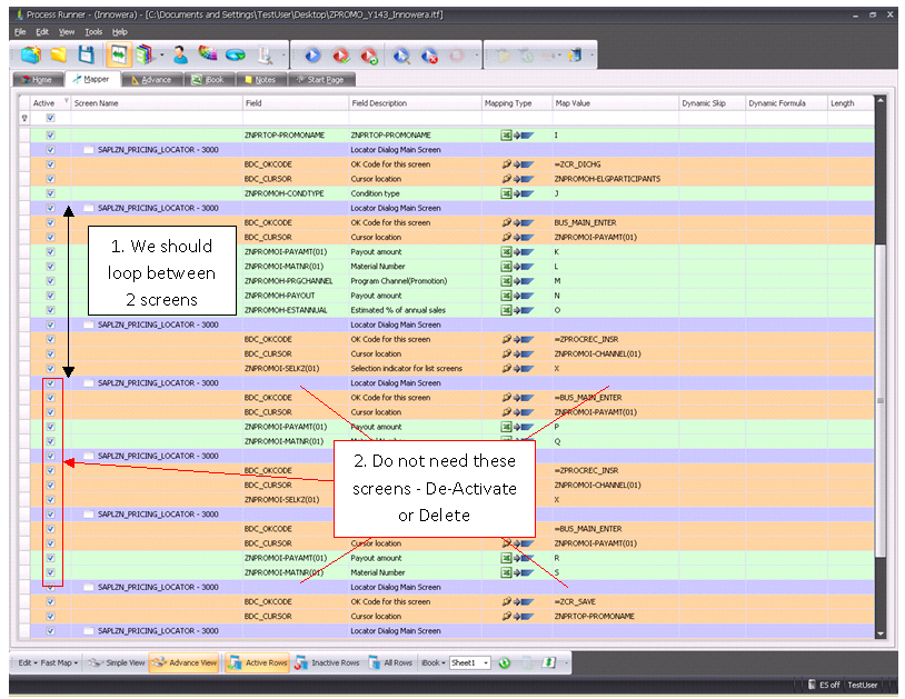 Editing Process Runner Recording