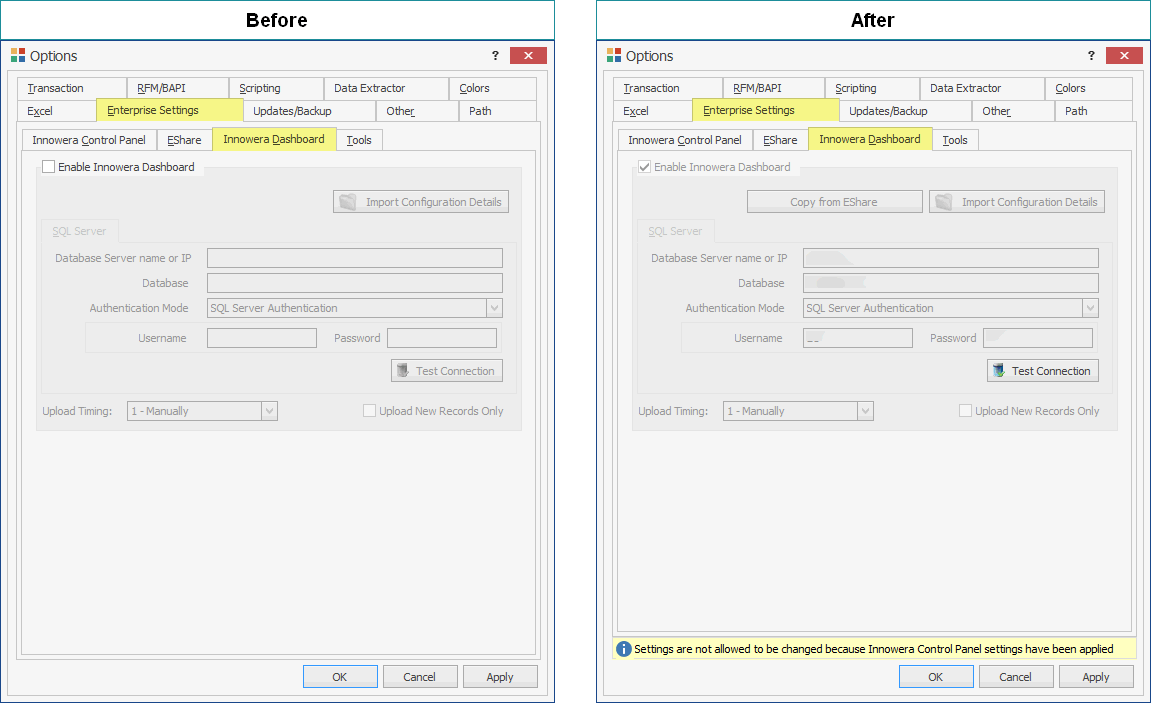 How To... > How to implement Innowera Control Panel Central Settings