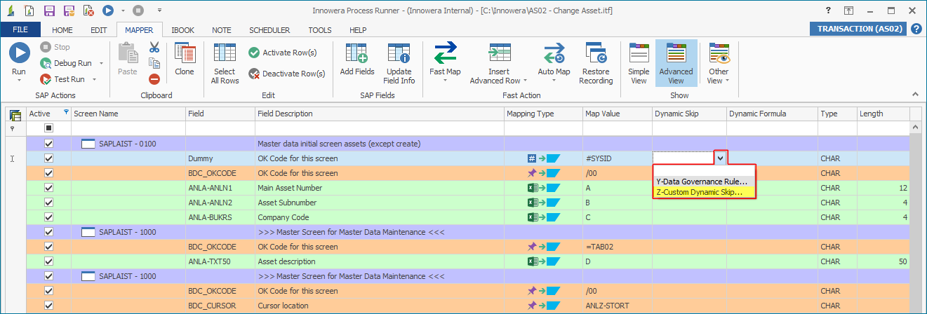How To... > How to restrict process file to be executed in a particular SAP system
