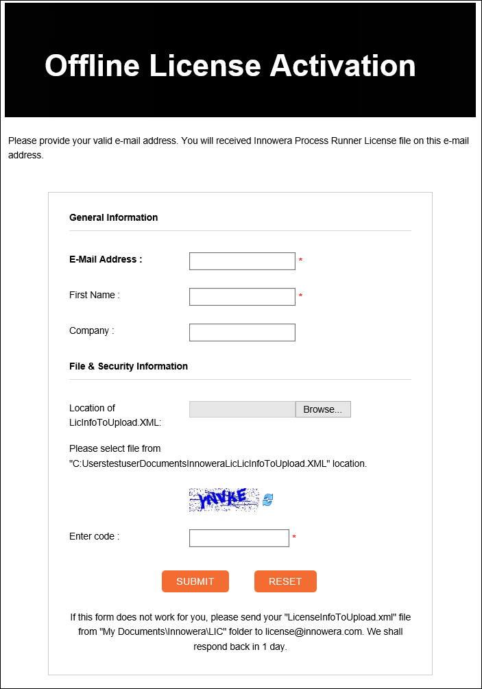 License Management > How to Activate Process Runner License
